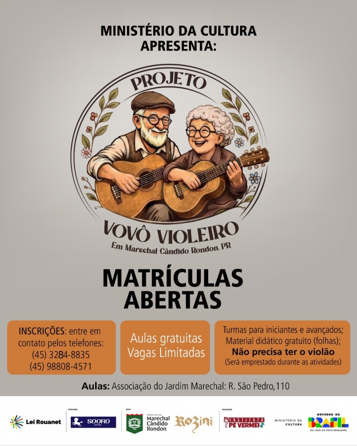 Projeto “Vovô Violeiro” levará aulas gratuitas de violão para idosos em ...